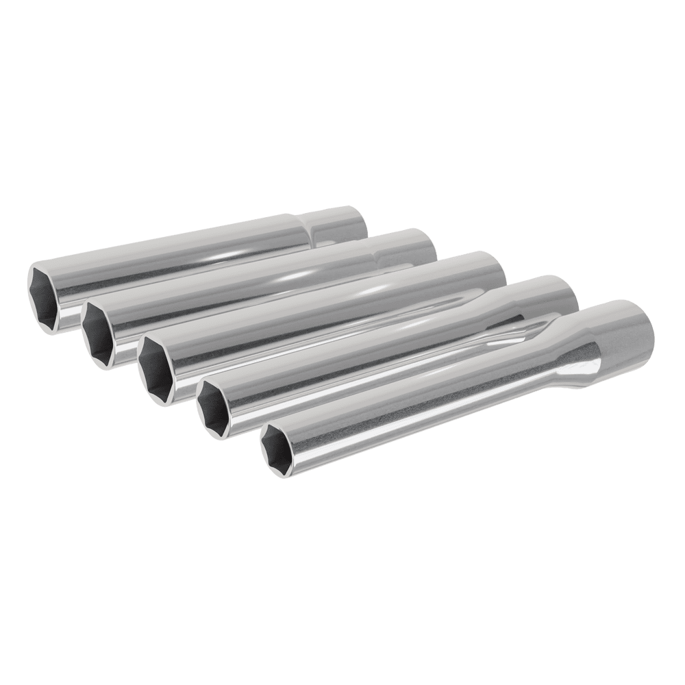 Extra-Deep Socket Set 5pc 8, 10, 12, 13, 14mm 3/8"Sq Drive