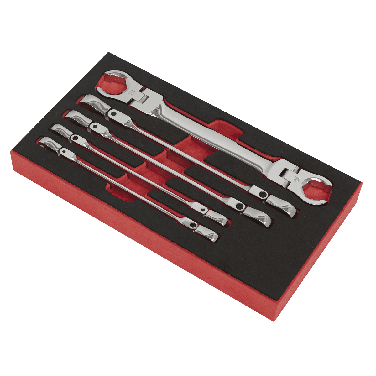 Flexi-Head Flare Nut Spanner Set 5pc