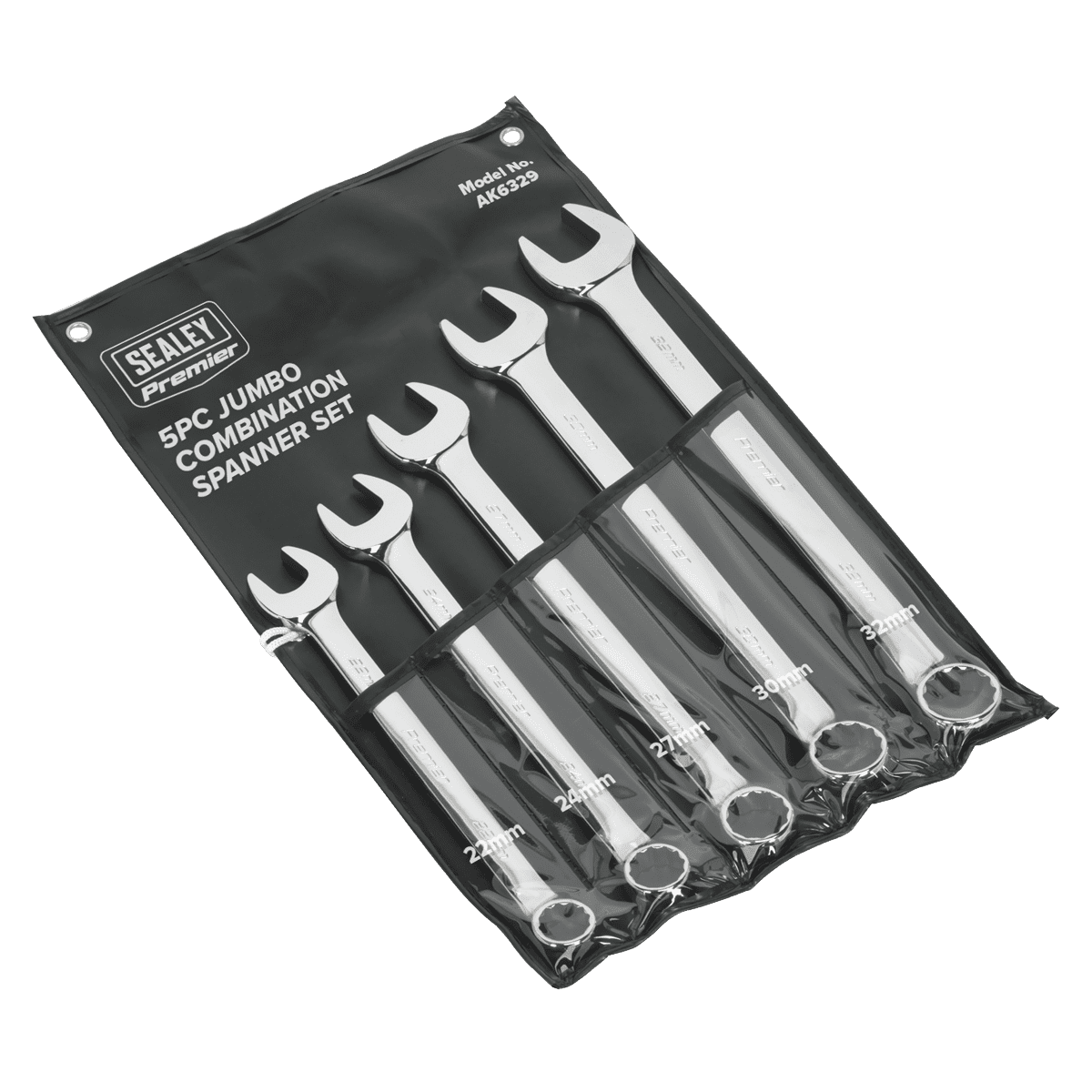 Combination Spanner Set 5pc Jumbo Metric