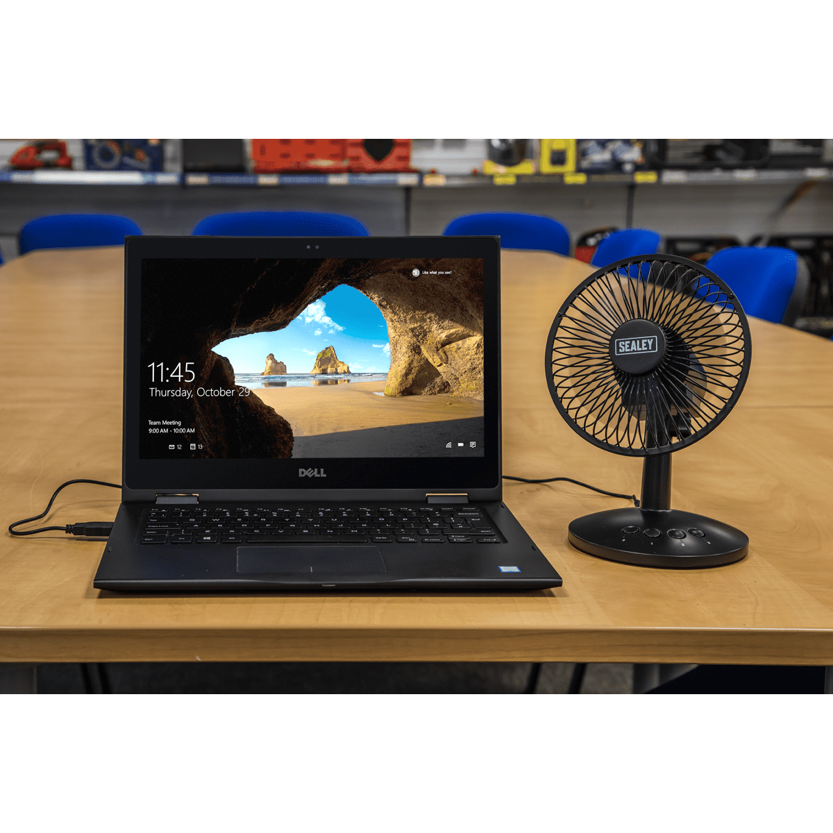 Oscillating USB Desk Fan 3-Speed 6"