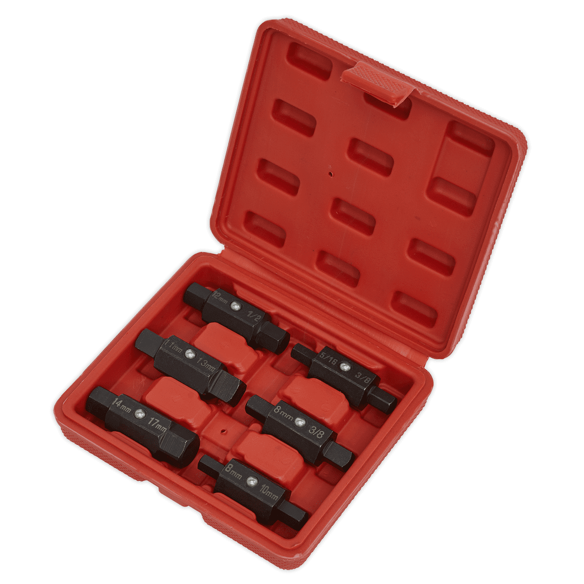 Oil Drain Plug Key Set 6pc Double End