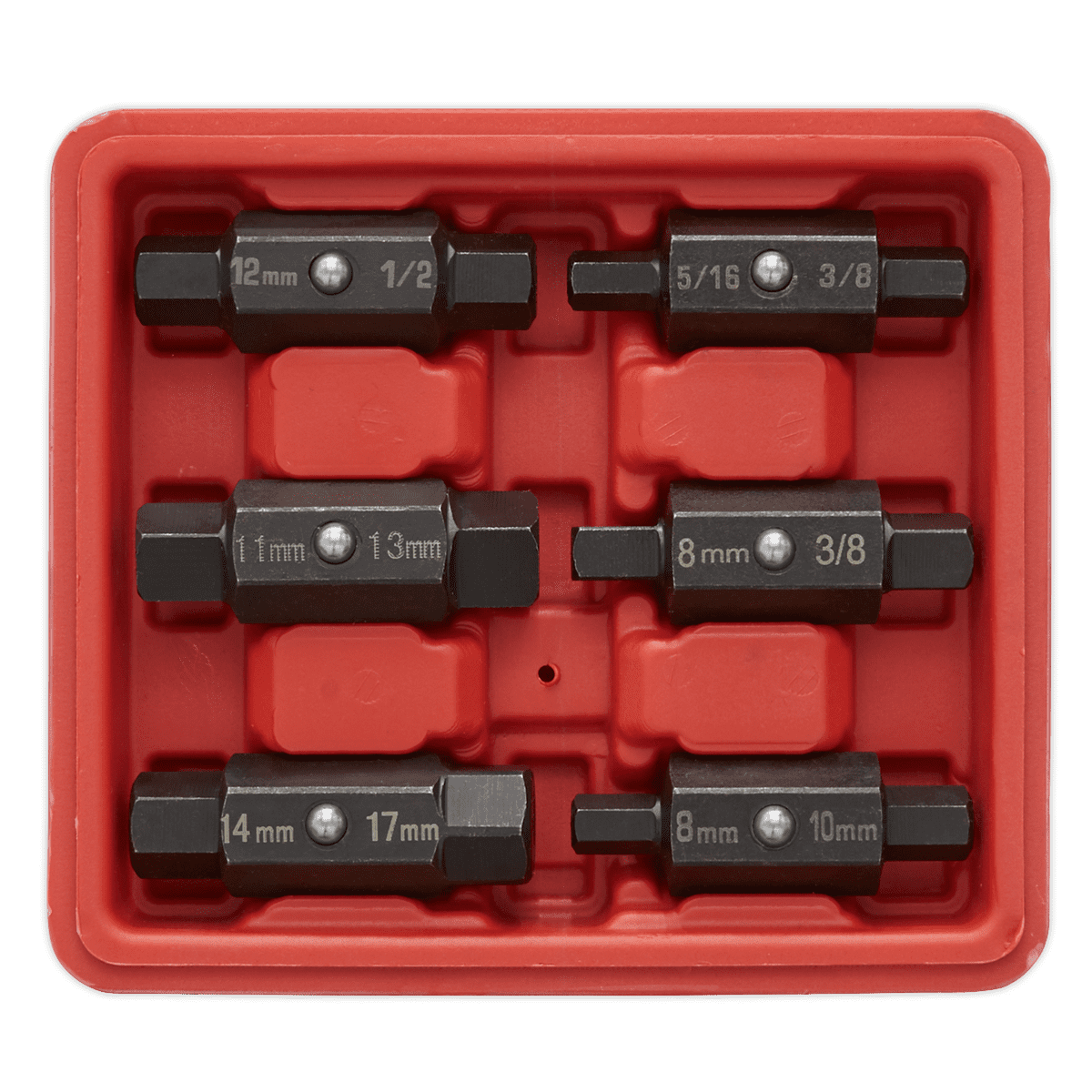 Oil Drain Plug Key Set 6pc Double End