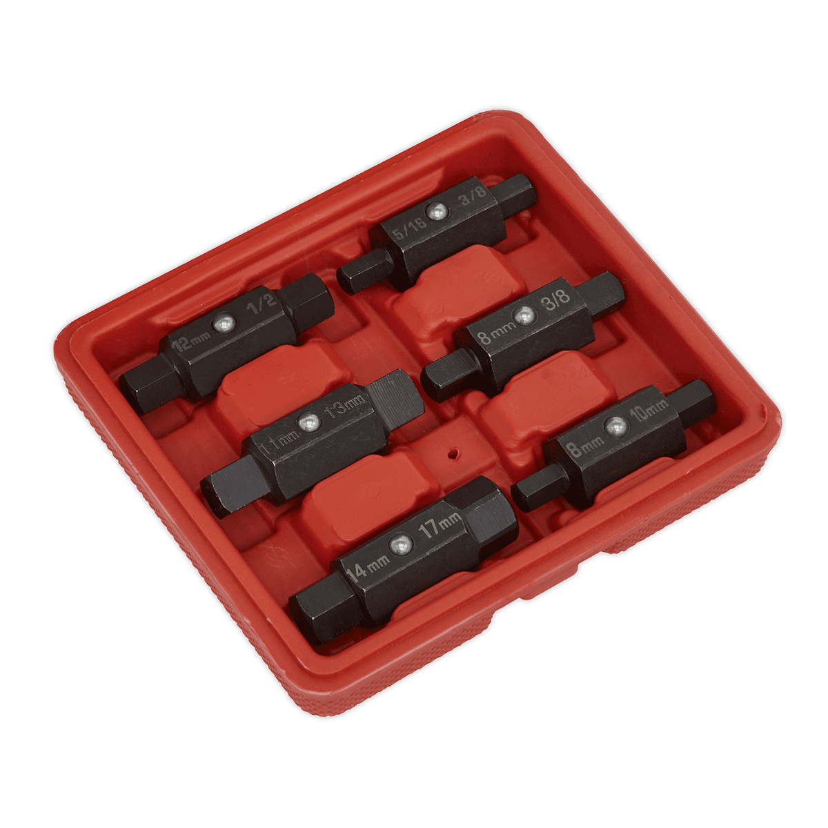 Oil Drain Plug Key Set 6pc Double End