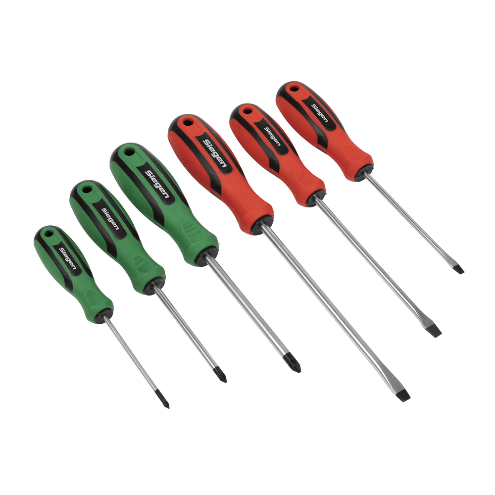 Soft Grip Screwdriver Set 6pc
