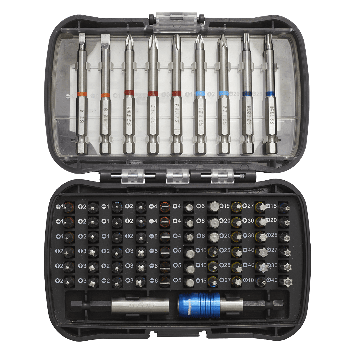 Power Tool Bit Set 71pc Colour-Coded S2