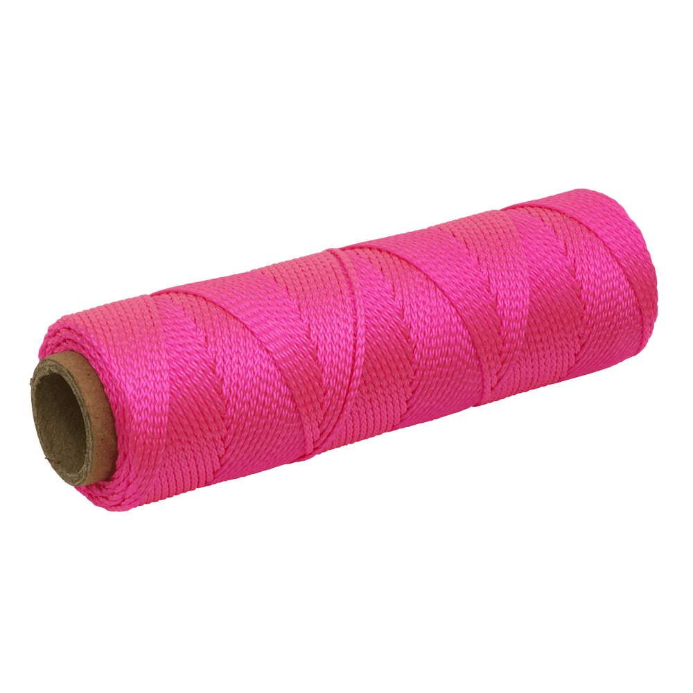Braided Pink Nylon Brick Line - 76m