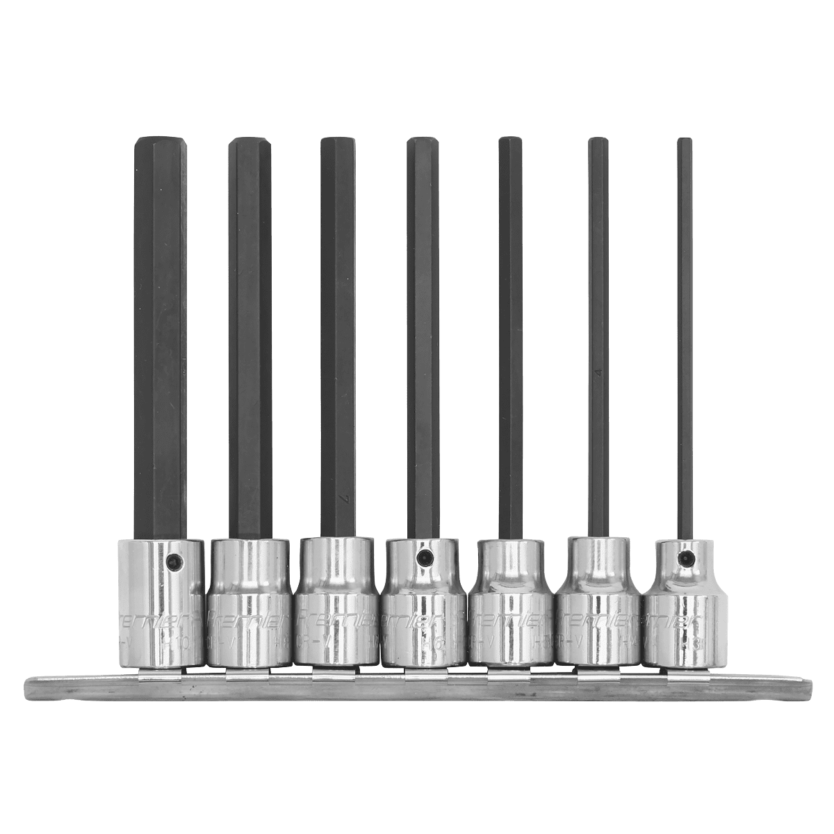 Hex Socket Bit Set 7pc 3/8"Sq Drive 110mm Metric