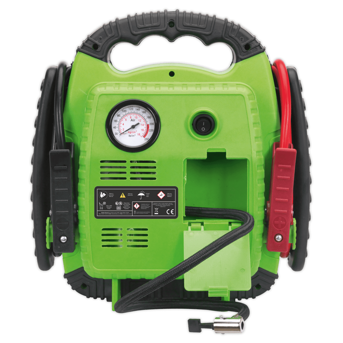 RoadStart® Emergency Jump Starter with Air Compressor 12V 900 Peak Amps