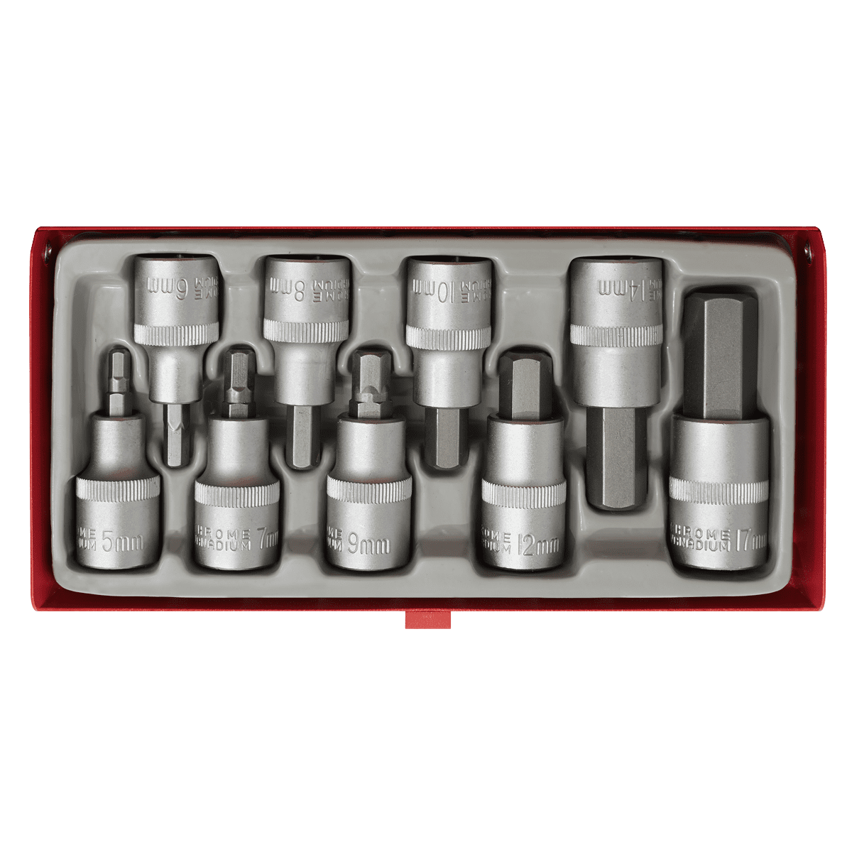 Hex Socket Bit Set 9pc 1/2"Sq Drive