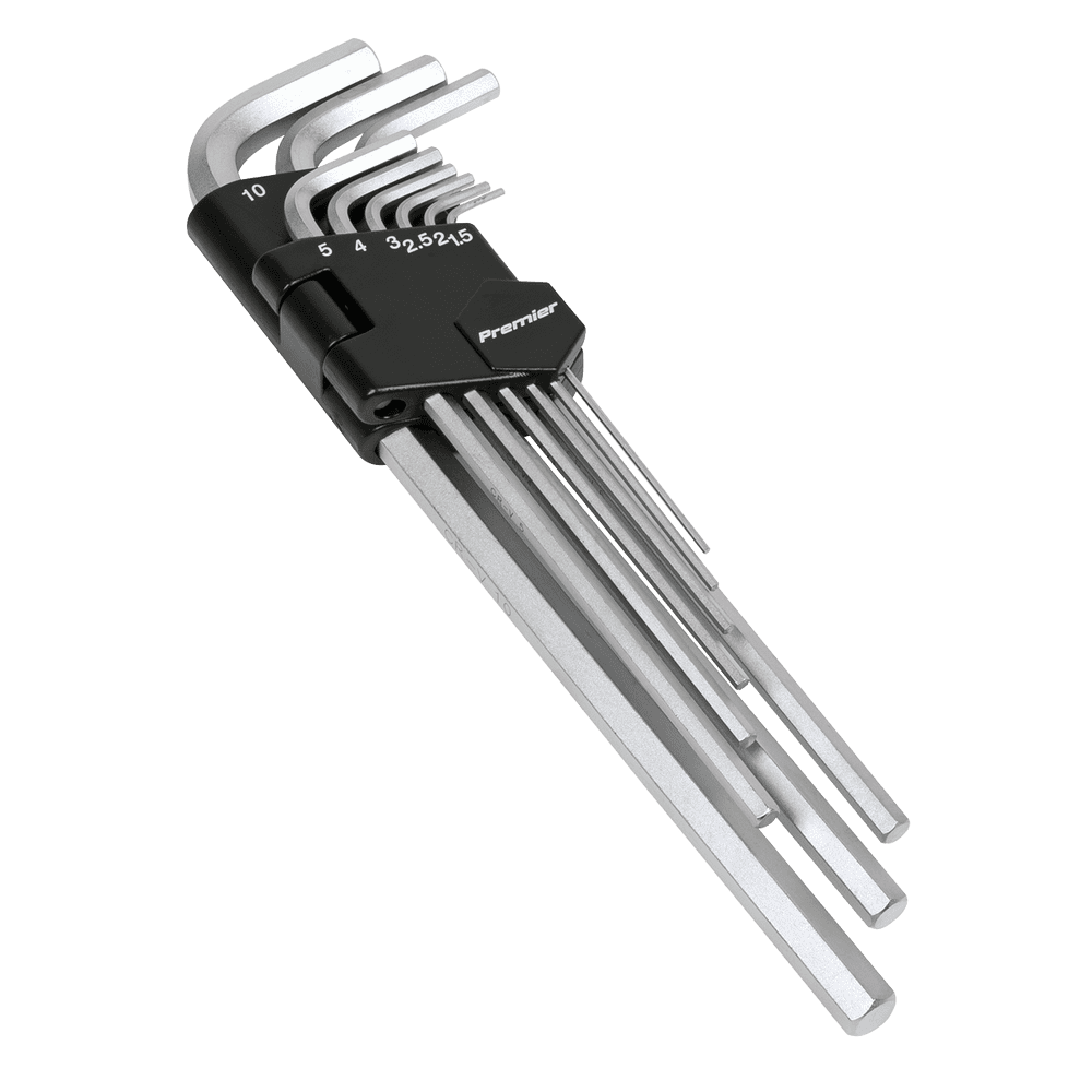 Hex Key Set 9pc Extra-Long Metric
