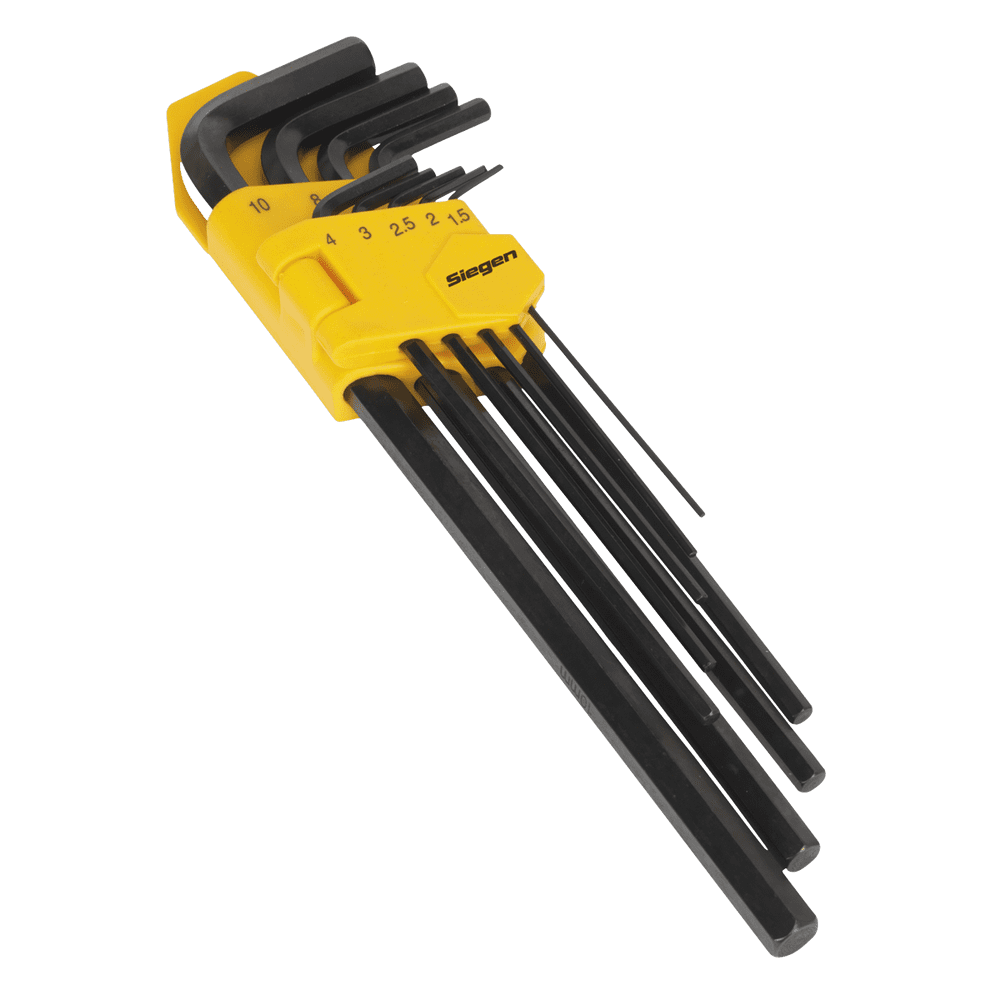 Hex Key Set 9pc Extra-Long Metric