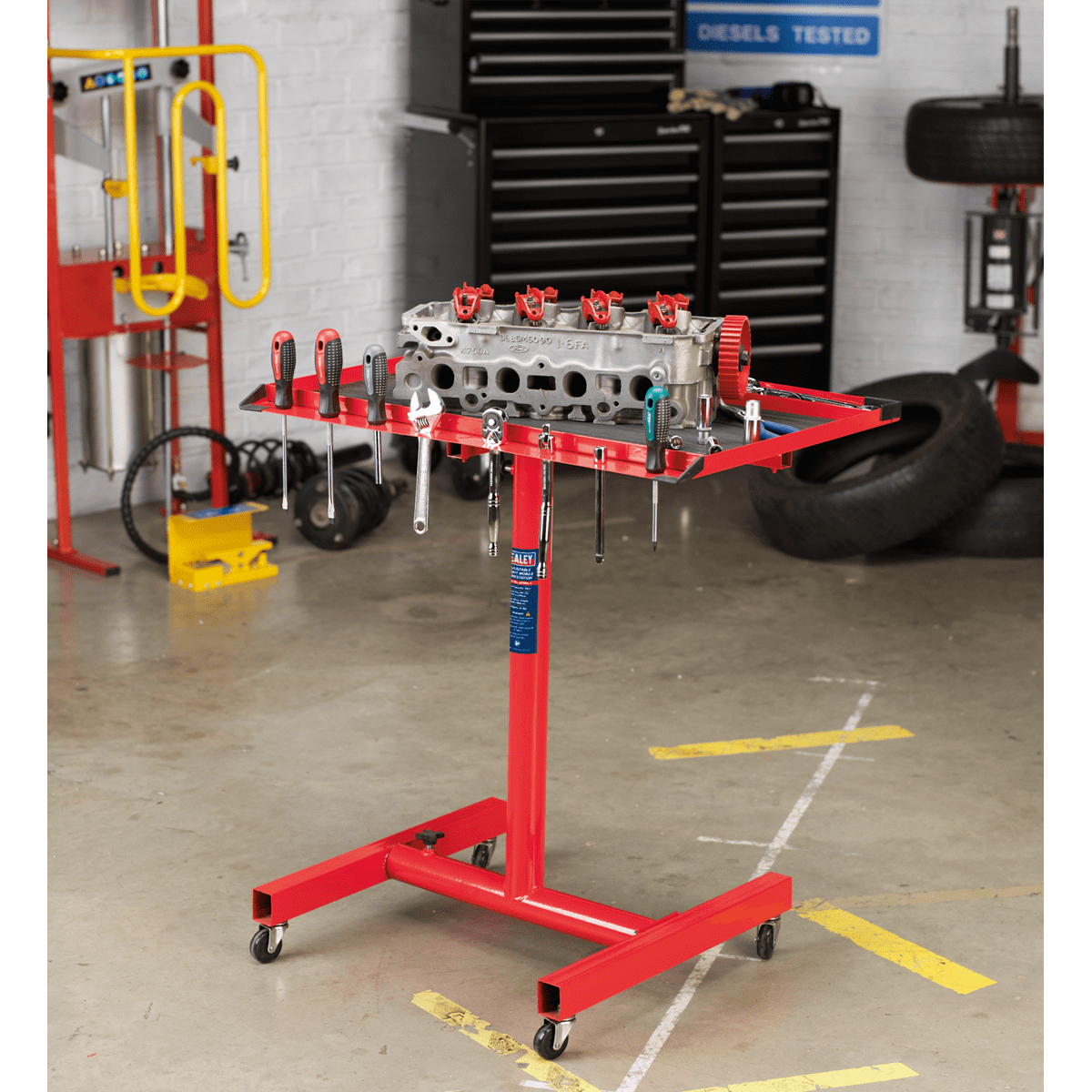 Mobile Work Station - Adjustable-Height