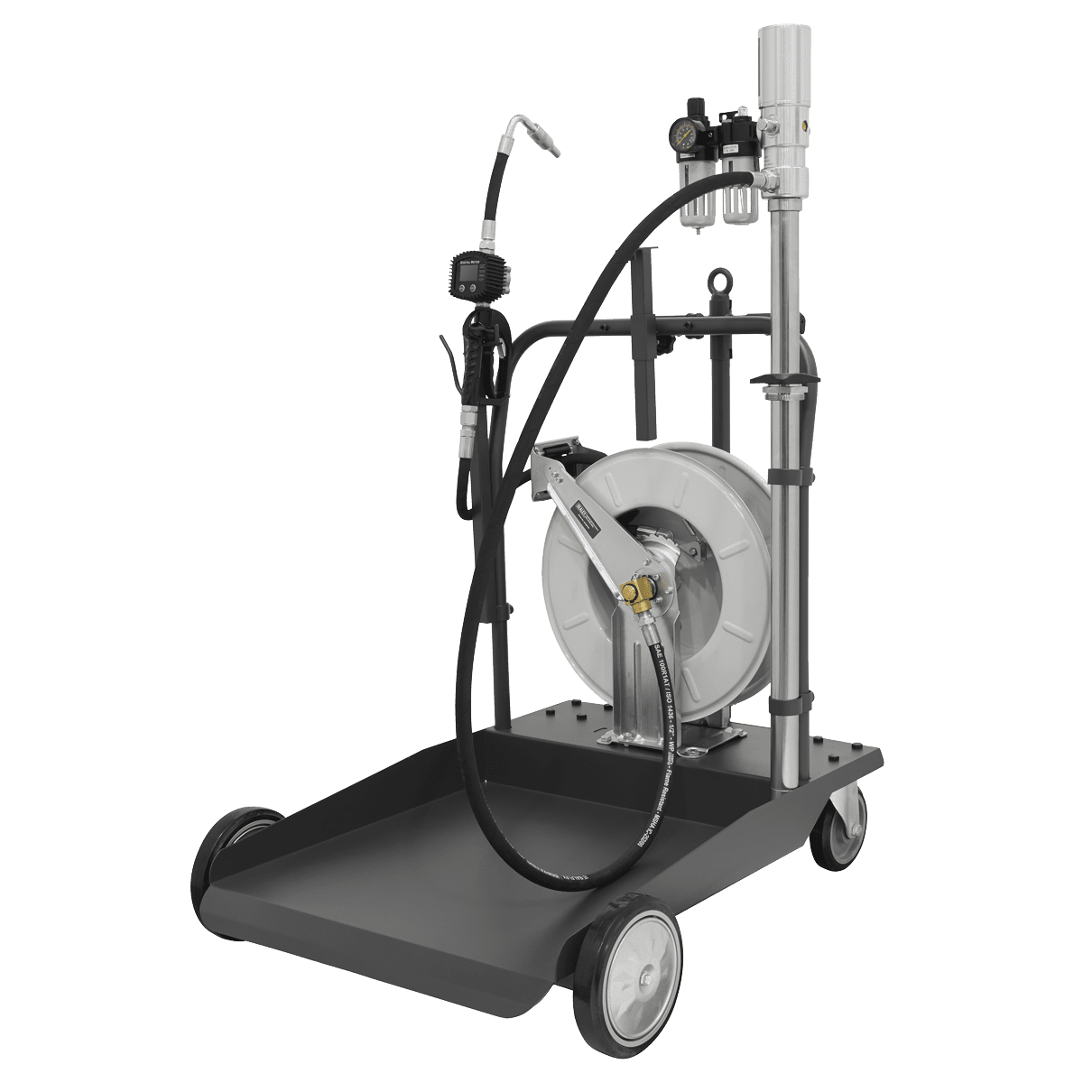 Oil Dispensing System Air Operated with 10m Retractable Hose Reel