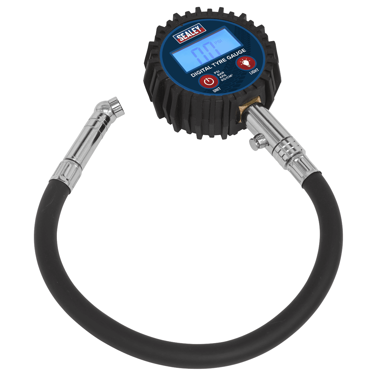 Digital Tyre Pressure Gauge with Push-On Connector