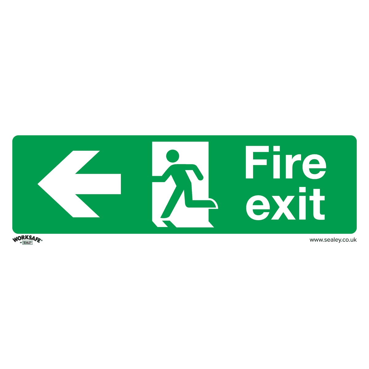 Safe Conditions Safety Sign - Fire Exit (Left) - Rigid Plastic