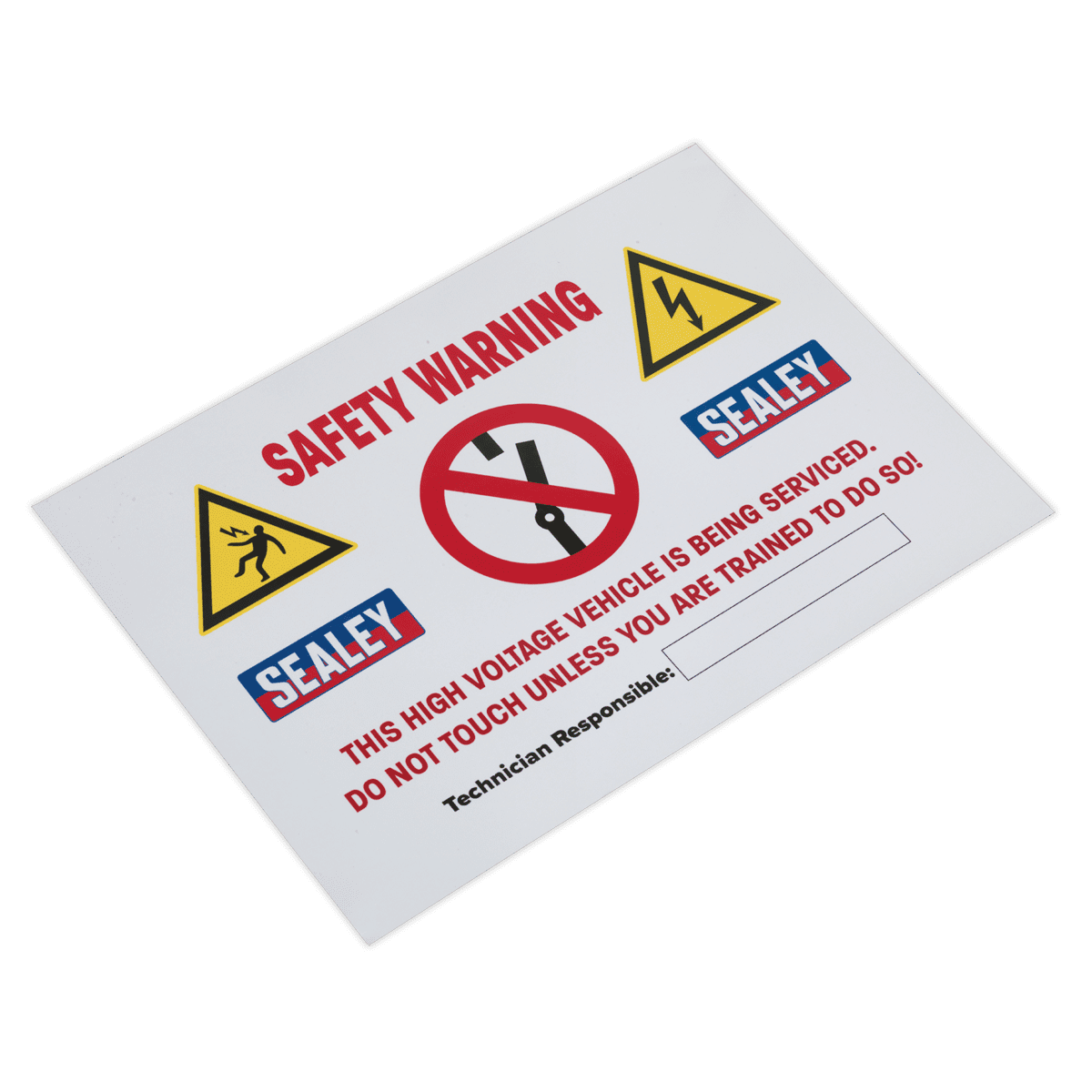 Hybrid/Electric Vehicle Warning Sign