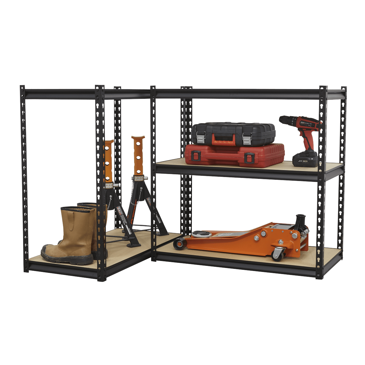 Racking Unit with 5 Shelves 340kg Capacity Per Level