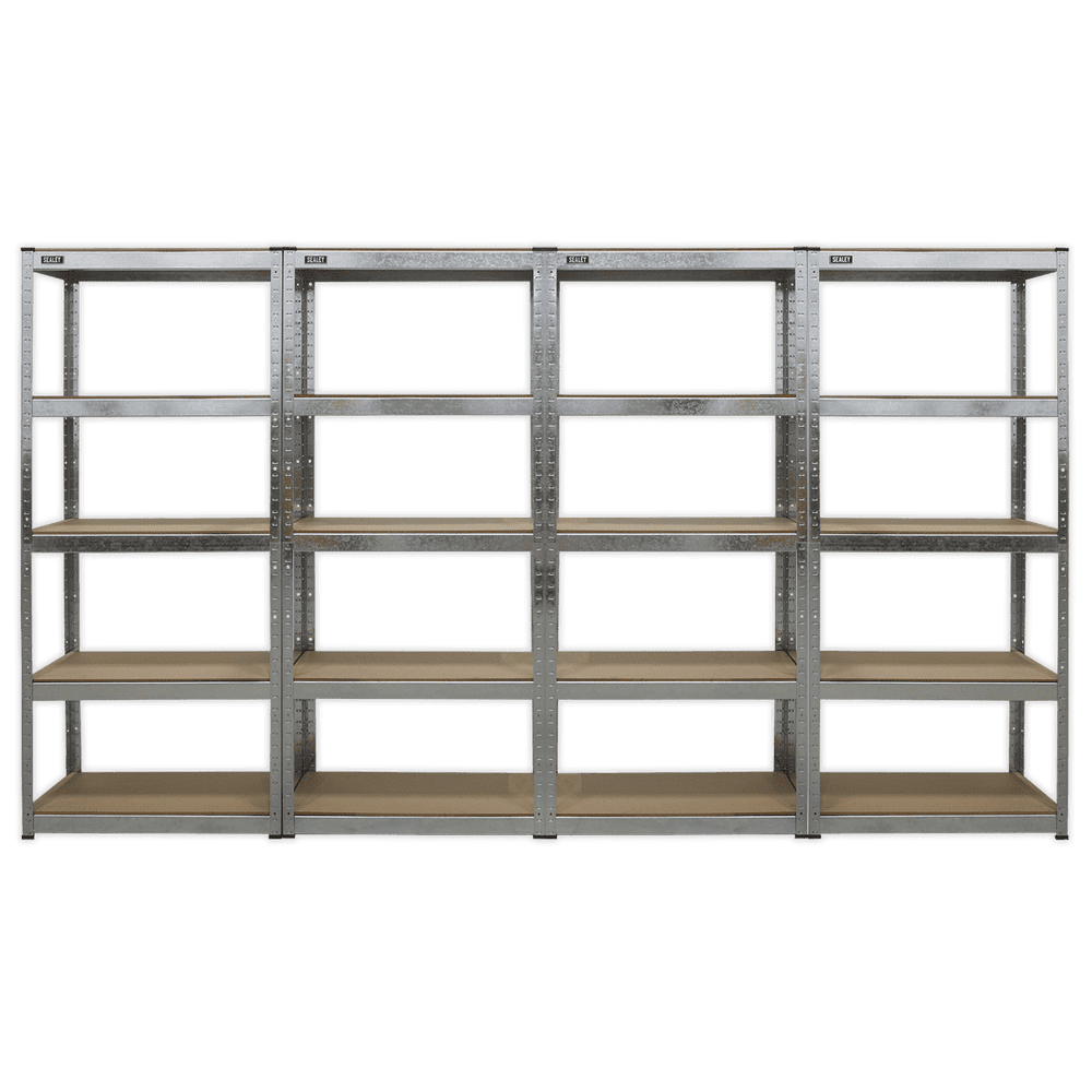 Racking Unit 5 Shelf 150kg Capacity Per Level - Set of 4