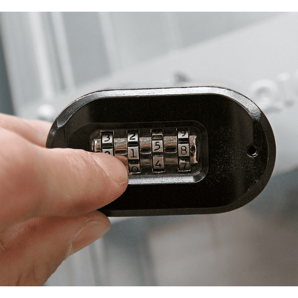 Shrouded combination lock store