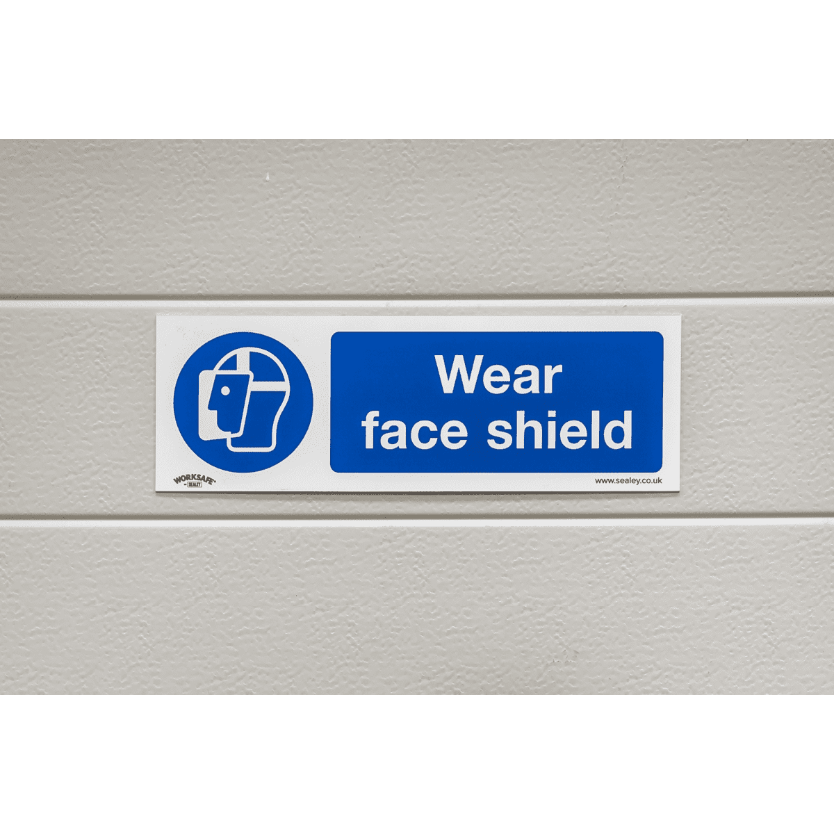 Mandatory Safety Sign - Wear Face Shield - Rigid Plastic