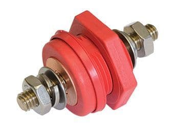 THROUGH-PANEL FEED THROUGH POWER BUSHINGS