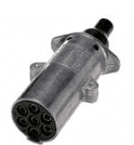 Towing electrics 24 volt 7 pin 24N Trailer plug ALT/TP801-01