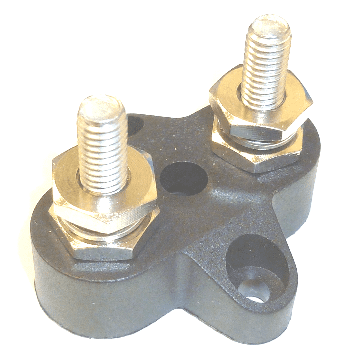 TWIN Power Distribution Post M6 150 Amp NEGATIVE ALT/EL1401-M6B-1-81