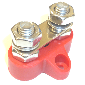 TWIN Power Distribution Post with BUSBAR M8 200Amp POSITIVE ALT/EL1403 ...