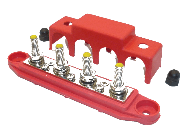 VTE BUSBAR 4 POINT M8 Red ALT/74008N1N02-1-09