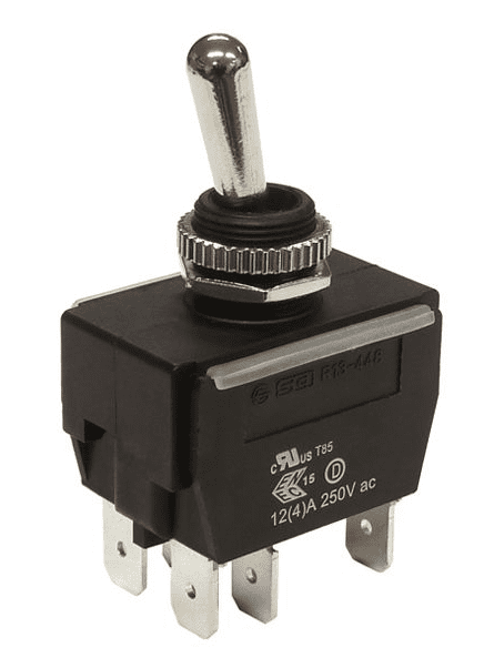 WEATHERPROOF Toggle switch HEAVY DUTY ON-ON DPDT 20Amp ALT/SW-R13-448 ...