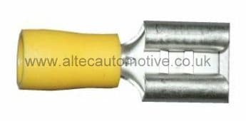 YELLOW PARTIALLY PRE-INSULATED 9 5mm FEMALE SPADE TERMINAL ALT/T7-02