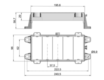 ALT-FH345-1-01 5 MODULE FRAME
