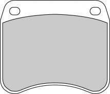 Ferodo Brake Pads FDB342P Lockheed Pair ALT/WW38148-1-82