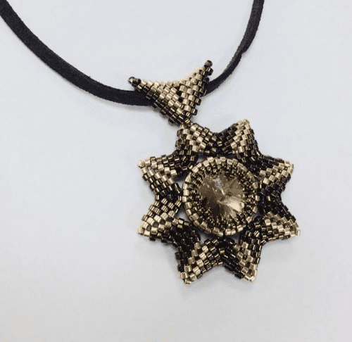 New Kit Ishtar Star Pendant Kit - Teal & Silver tones