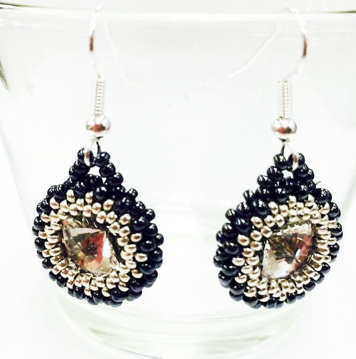 Rivoli Earring Beadwork Earring Kit with SWAROVSKI ELEMENTS