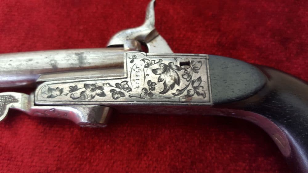 X X X SOLD X X X A single shot pin-fire pistol by the St Etienne ...