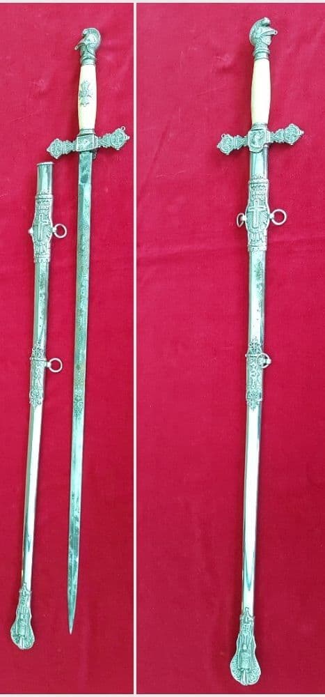 X X X SOLD X X X American Masonic Sword Knight Templars Early 20th ...