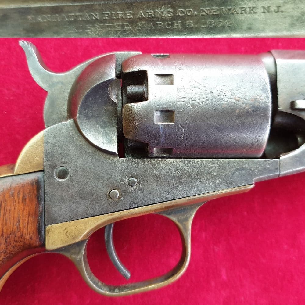 X X X SOLD X X X Manhattan 5 shot 36 calibre Percussion Revolver Circa ...
