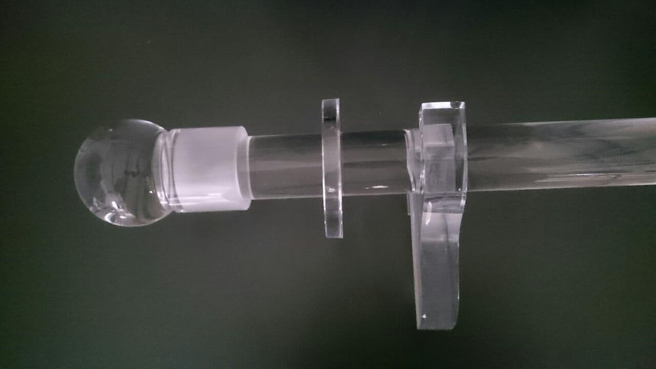 Acrylic Curtain Pole with ball finial