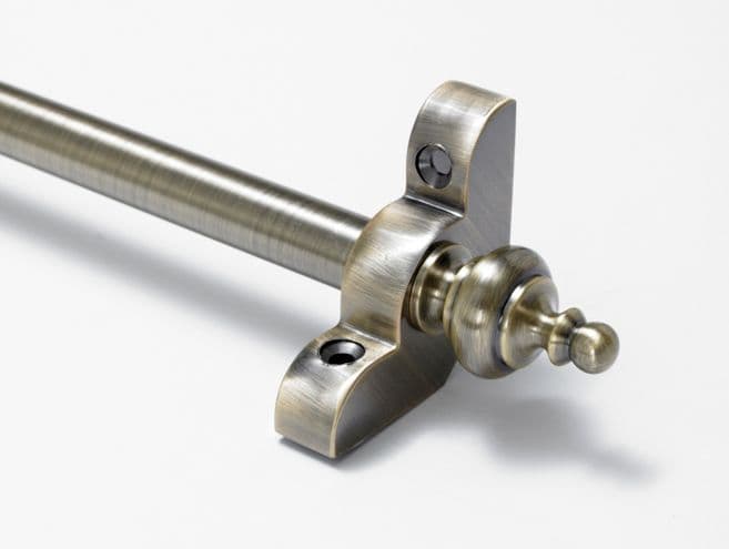 Premium Antique Brass 12 Stair Rod With Urn Finial