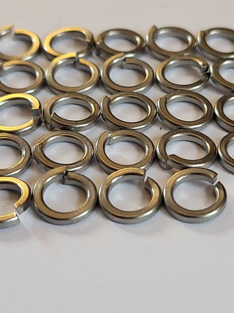 24 X M6 SPRING WASHERS STAINLESS STEEL