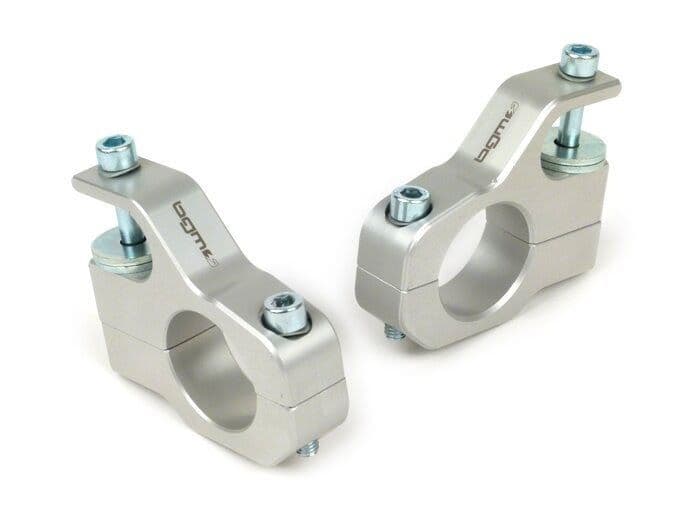 BGM BOLT ON FORK BRACKETS SILVER