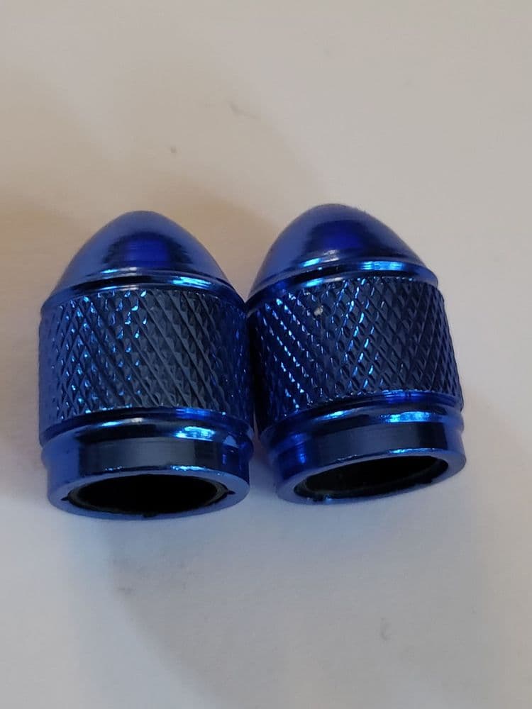 BLUE ALLOY VALVE CAPS