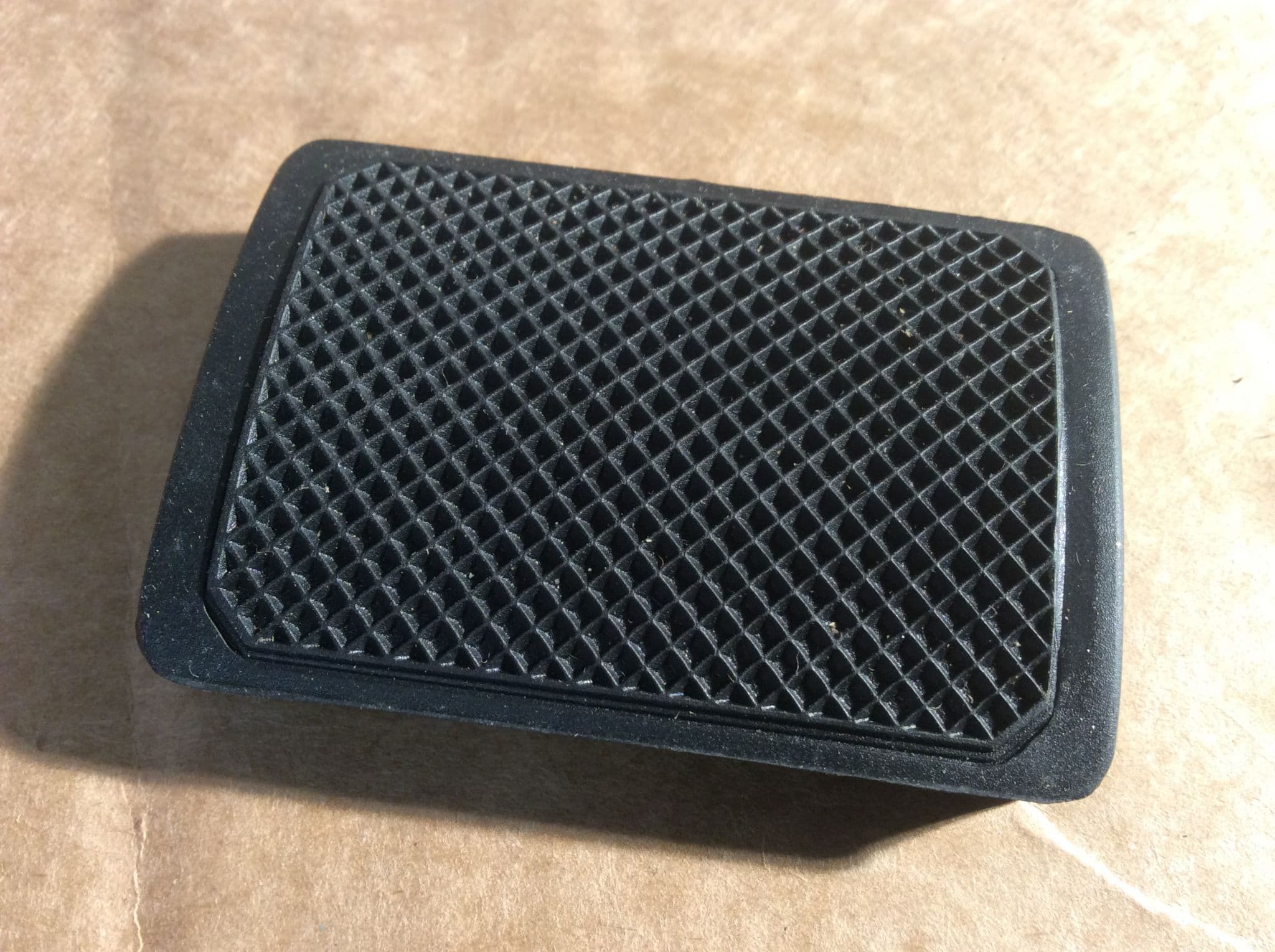 Footbrake pedal rubber