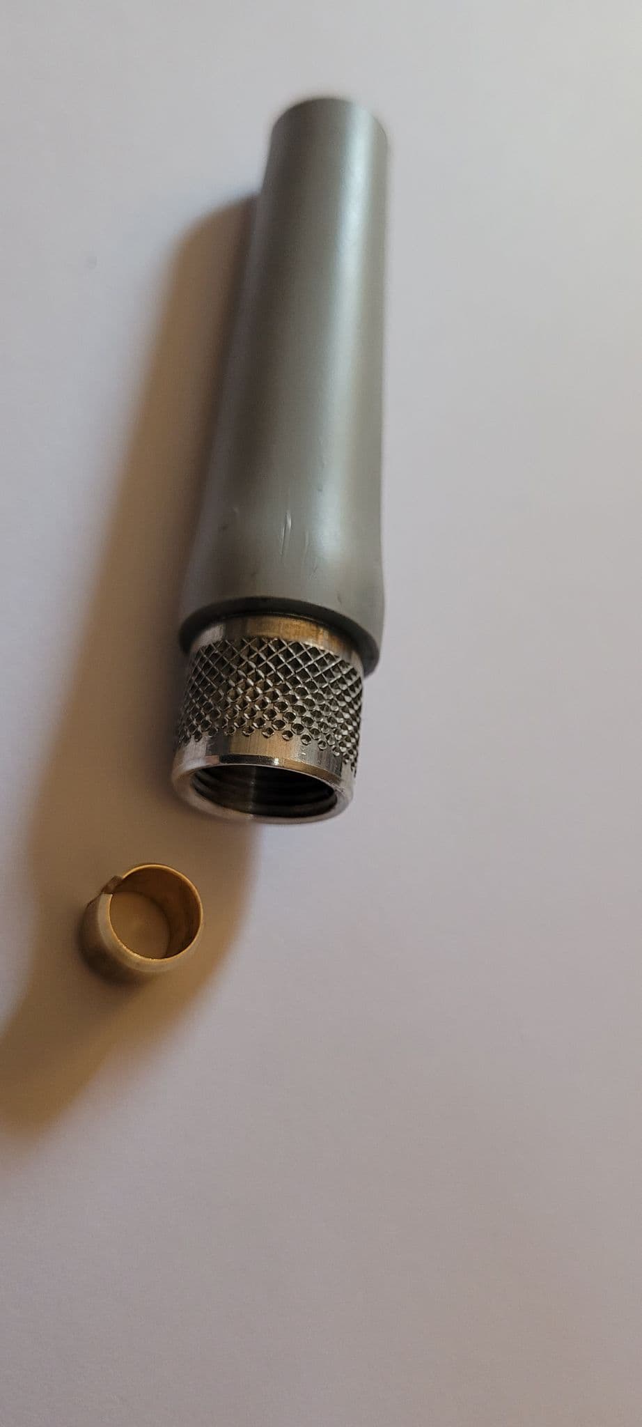 ITALIAN SPEEDO CABLE CONNECTOR AND BRASS OLIVE