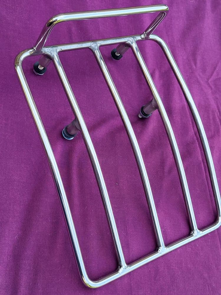 LAMBRETTA SER2 REAR CARRIER STAINLESS STEEL