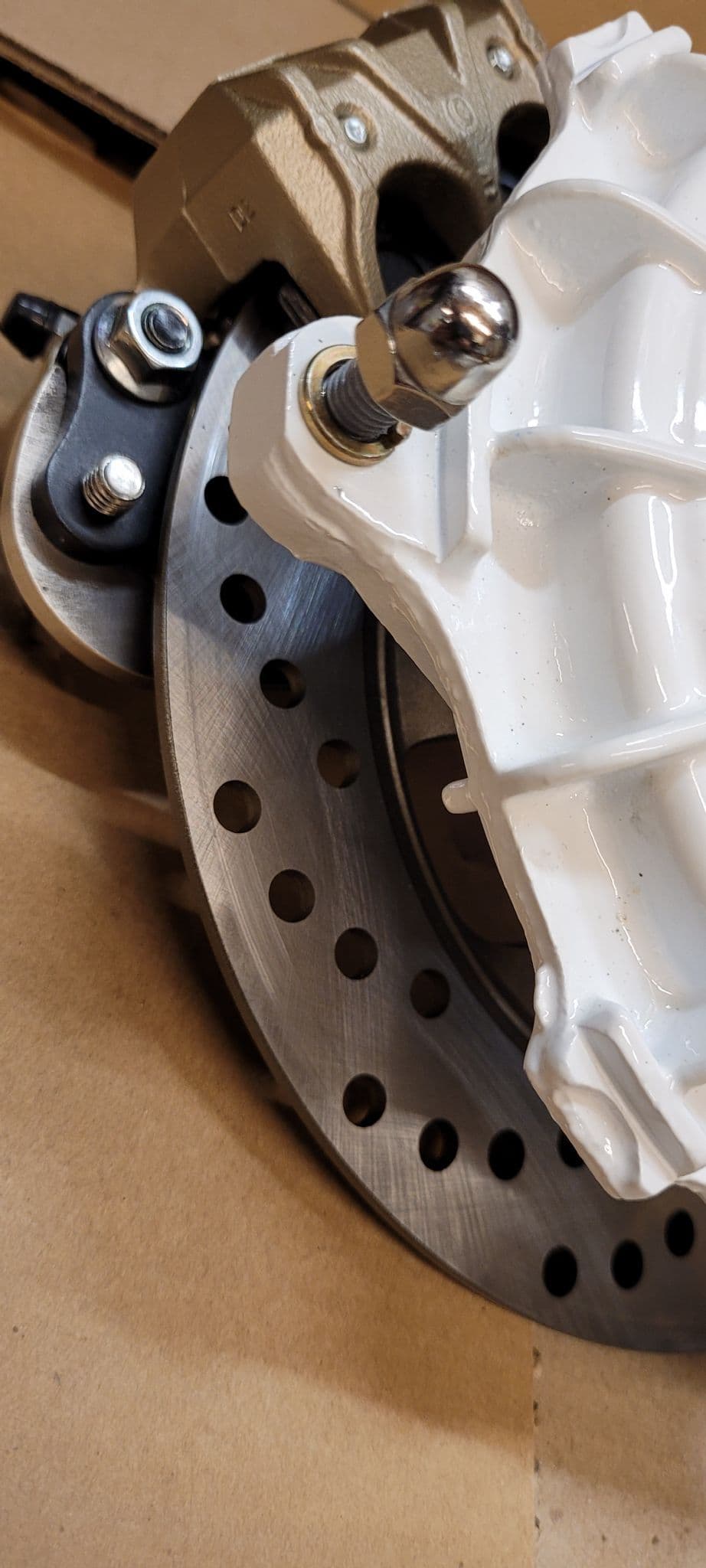 NISSIN WHITE HYDRAULIC FRONT DISC BRAKE DISCLINKS