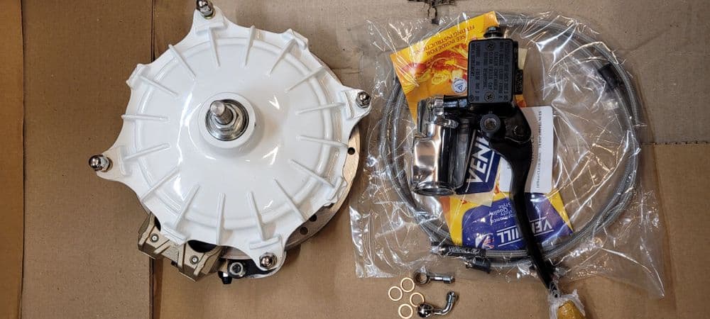 NISSIN WHITE HYDRAULIC FRONT DISC BRAKE DISCLINKS