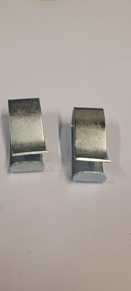 ORIGINAL SPRUNG STEEL PANEL BUFFER CLIPS PAIR
