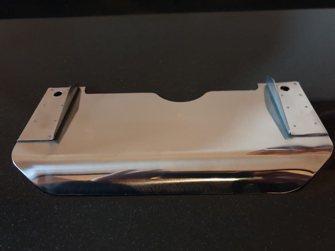 POLISHED STAINLESS STEEL SER 3 SPLASH PLATE